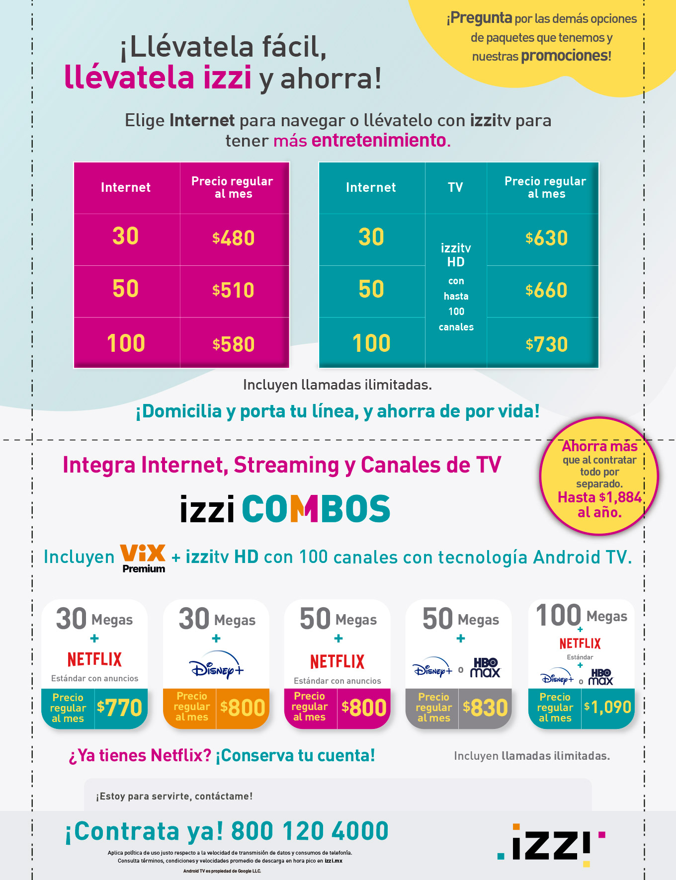 Díptico Desarrollos Inmobiliarios Izzi