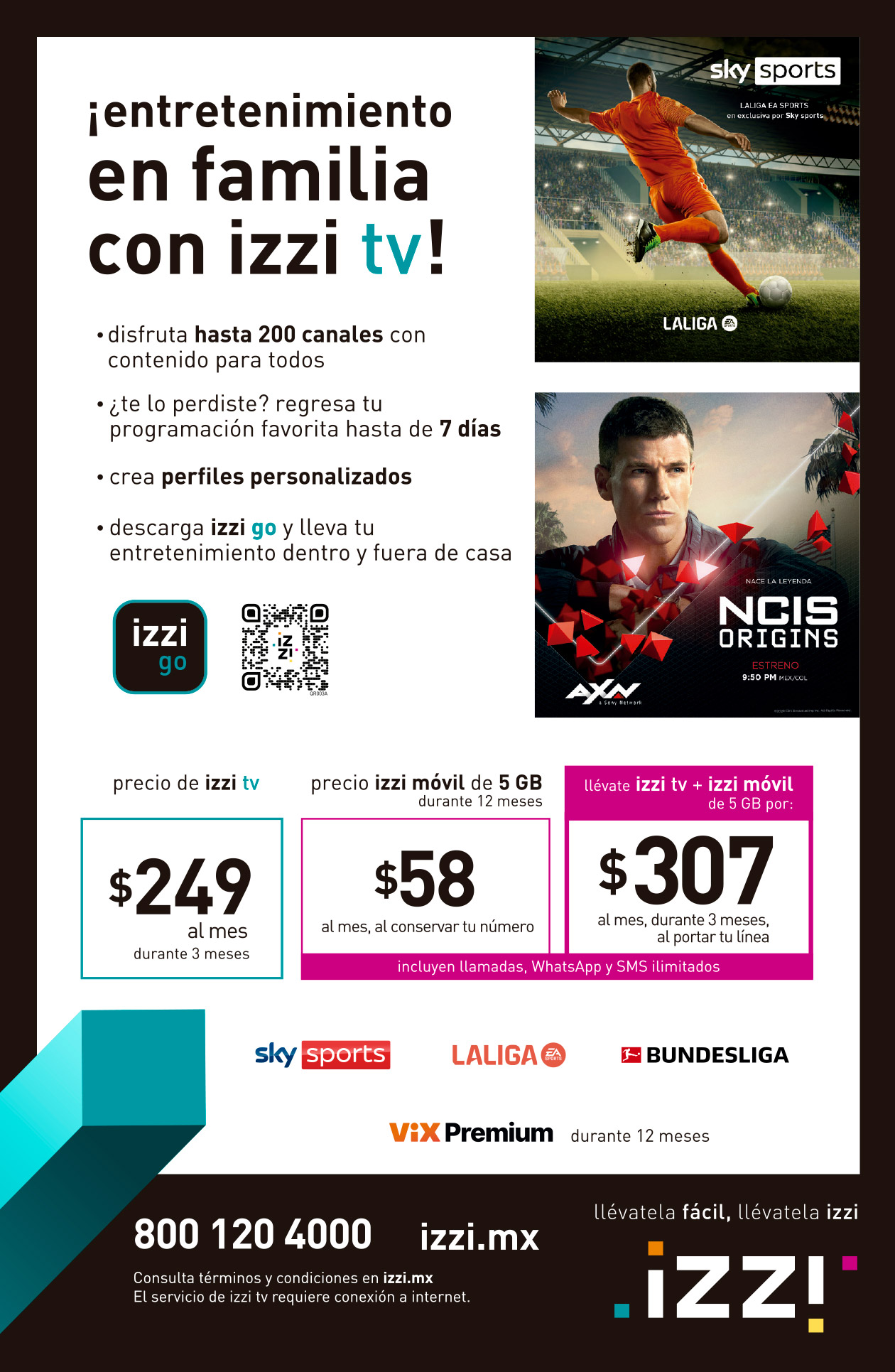Flyer izzi tv+