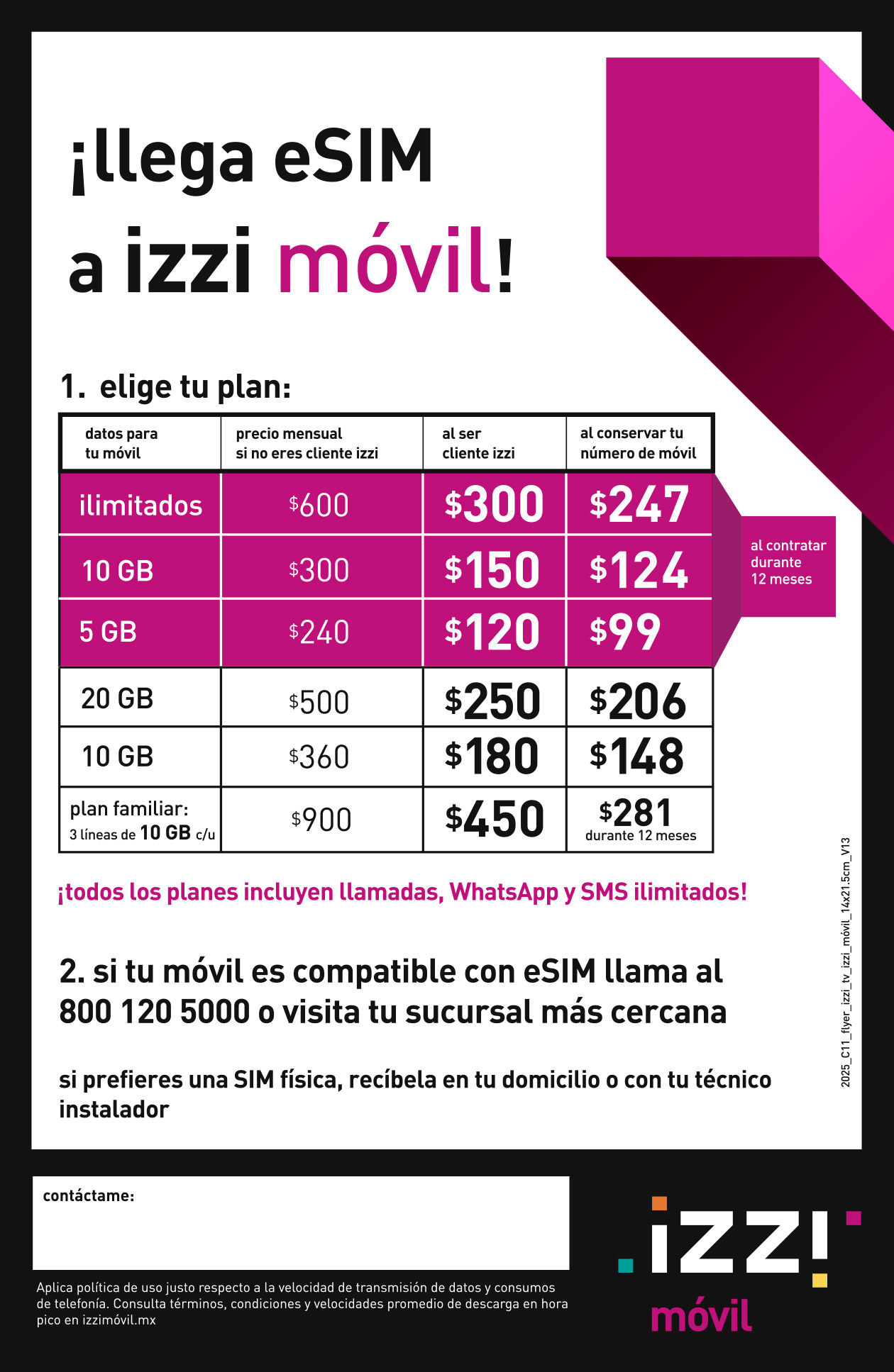 Flyer ftth - izzi